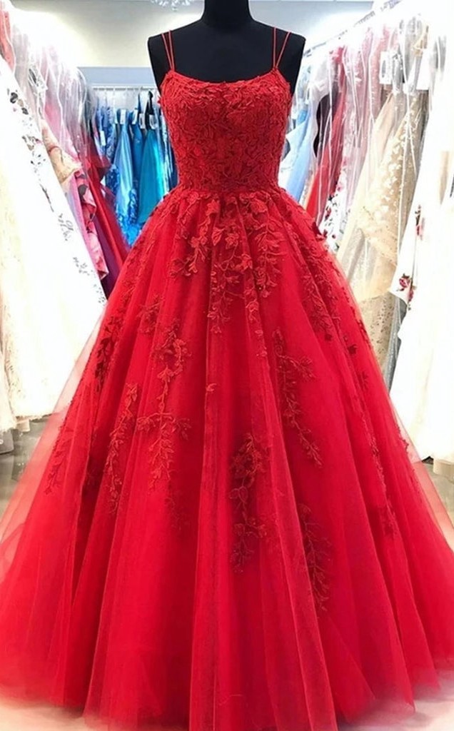 Gurte Rote Spitzen -Abschluss ballkleid REALS112 - 4proms.de